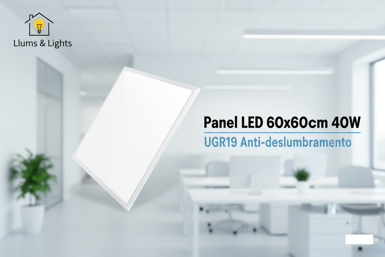 Pack 2 Paneles LED 60x60cm 42W UGR19 Anti-Deslumbramiento – LLums ...